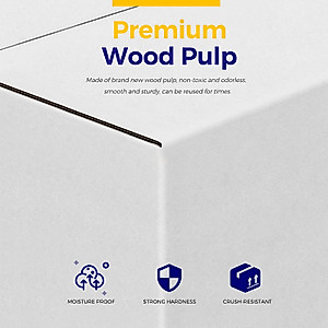 MESHA White Corrugated Mailing Box 9X6X4 Shipping Boxes Cardboard For Small Business Packaging Mailer 25PACK