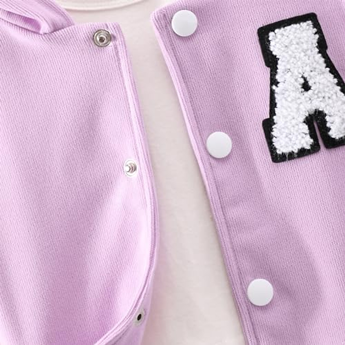 Yartina Kids Girls Boys 2 Piece Outfits Athletic Tracksuit Toddler Long Sleeve Hoodie Jacket and Sweatpants Set Purple 7-8 Years