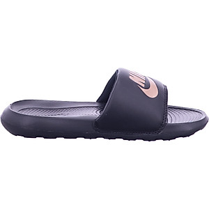 Nike Women's Basic/Active Slide, Black MTLC Red Bronze Black, 11 AU
