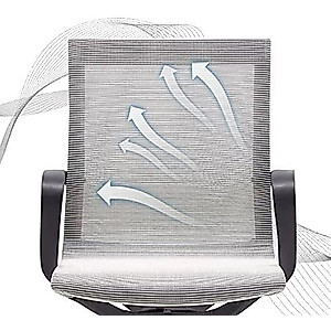 Office Chair Computer Chair Task Chair Office Recliner Gaming Chair Mesh High Back Computer Desk Chair Executive Task Swivel Chair Ergonomic Chair Desk Chair Work Chair (Color : Black)