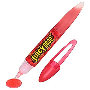 Juicy Drop Sour Gel Pen Candy Variety Pack, 12 Count (Pack of 1) - Assorted Fruity Flavors Sour Candy - Ideal for Kids Parties, Birthdays & Celebrations - Individually Wrapped, Fun Sour Gel Candy