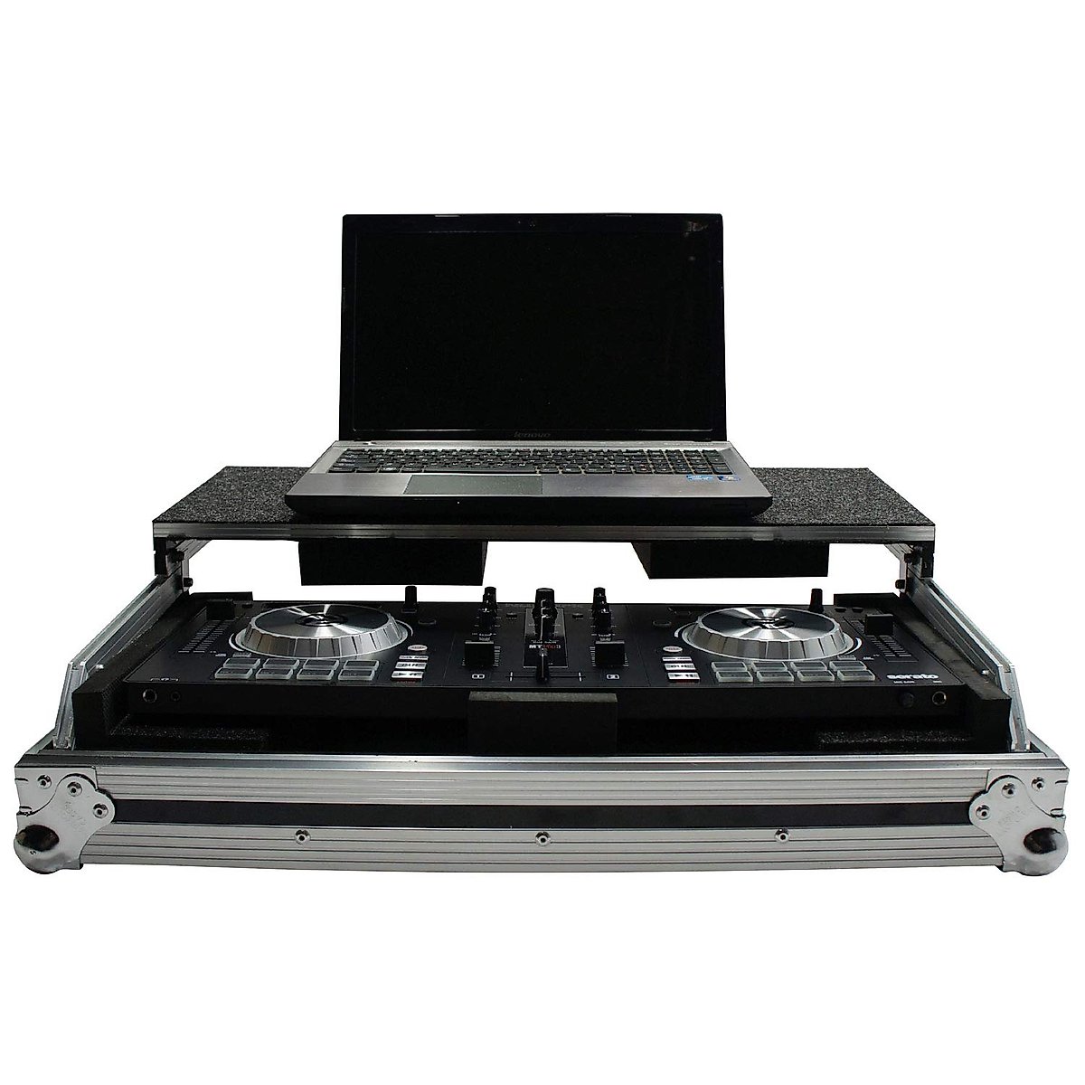 Harmony Audio HCMIXTRACKPRO3LT Flight Glide Laptop Stand DJ Case Compatible with Numark Mixtrack 3