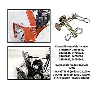 10 pcs Shear Pins 738-04155 & Cotter Pins 738-04155 for Snowblower Shear Pins, Compatible with MTD Troy-Bilt Craftsman 738-04155 738-0763 & More - 2007 and After Fits Cub Cadet Snow Blower Shear Pin