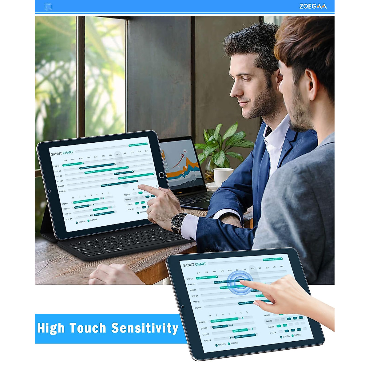 Anti Blue Light and Anti Glare Screen Protector for iPad Air 3 (2019) 10.5inch / iPad Pro 10.5 (2017), ZOEGAA iPad Air 3 Screen Protector, PET Film