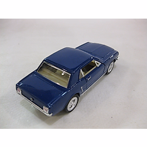 KiNSMART 1964 1/2 Ford Mustang 5" 1:36 Scale Die Cast Metal Model Toy Car Blue