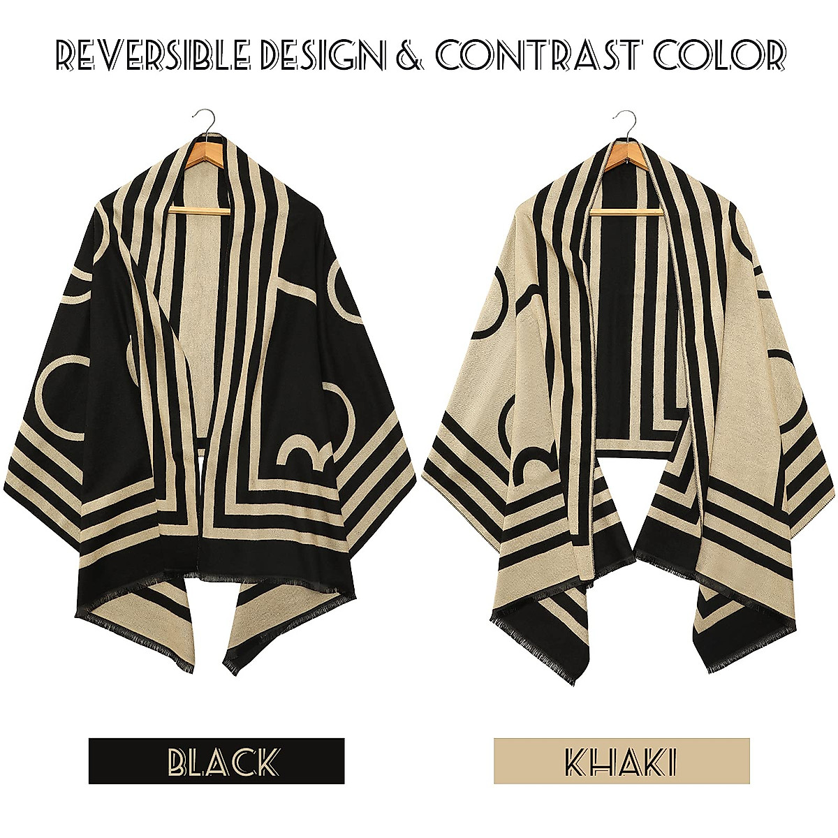 SPFAS Warm Cashmere Feel Scarf for Women Winter Pashmina Shawl and Wraps Soft Large Blanket Scarves