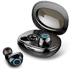 Wireless Earbud, Bluetooth 5.1 Headphones Mini Bluetooth Earbud with HD Mic, Bluetooth Earphones in Ear with USB C Charging Case, IP7 Waterproof Wireless Headphones, Deep Bass, 30H Headset for Sports