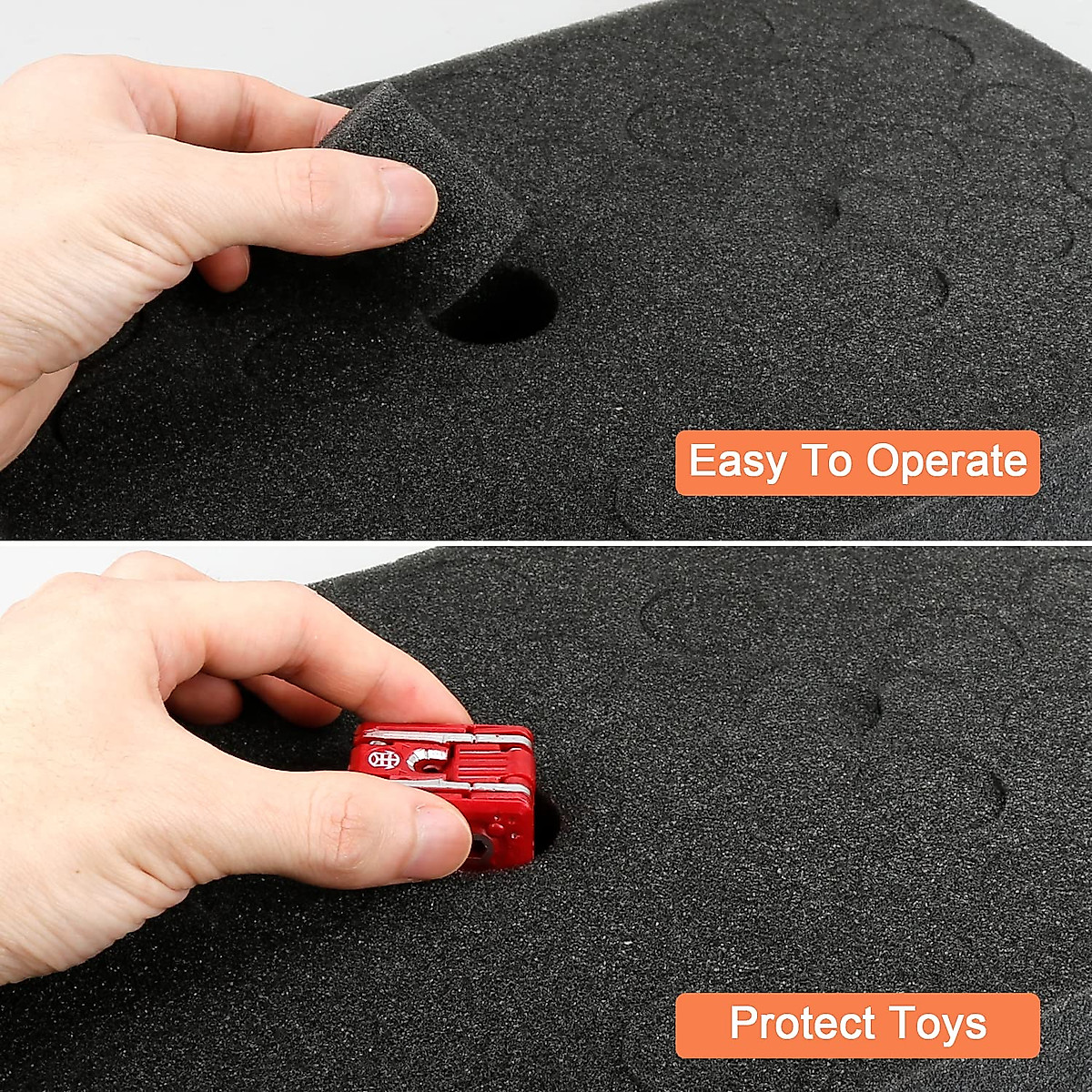 Toy Organizer Storage Case Compatible with Bakugan Figures, BakuCores and Small Dolls, Mini Toys Container Carrying Box with Mesh Pocket (Bag Only)