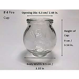 12 pc Fire Glass Cupping Set Jars Professional Quality (4 cups #3) (4 cups #4) (4 cups #5)12 pc Fire Glass Cupping Set Jars Professional Quality (4 cups #3) (4 cups #4) (4 cups #5)