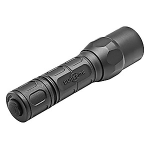 SureFire G2X Tactical Single-Output LED Flashlight with Tactical tailcap click switch, Black