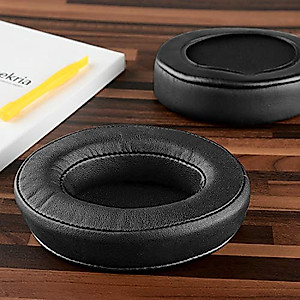 Geekria QuickFit Replacement Ear Pads for Sony Bose Turtle Beach Skullcandy HyperX and Other Large or Mid-Sized Over-Ear Headphones Ear Cushions, Ear Cups Cover Repair Parts (Black)
