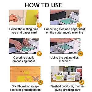 Small Flower Frame Background Cutting Dies Stencil Metal Template Molds, Embossing Tool Flower Die Cuts for Card Making Album Paper Scrapbooking DIY Décor Dies Craft