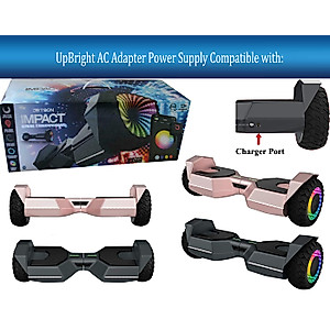 UpBright 3-Prong AC/DC Adapter Compatible with Jetson Impact JIMPAC 25.2V 4.0Ah Lithium-Ion Battery Hooverboard Extreme-Terrain Hover Board JIMPAC-Gry JIMPAC-BLK JIMPAC-RGD 29.4V Power Supply Charger