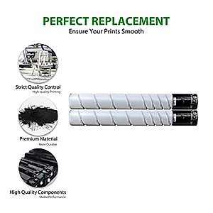 lexmate TN514 TN-514 TN514K TN514 K TN512 TN513 TN515 TN516 TN324 TN326 A9E8130 Compatible Toner Cartridge for Konica Minolta bizhub C458 C558 C658 (28,000 Pages, Black, 2 Pack )