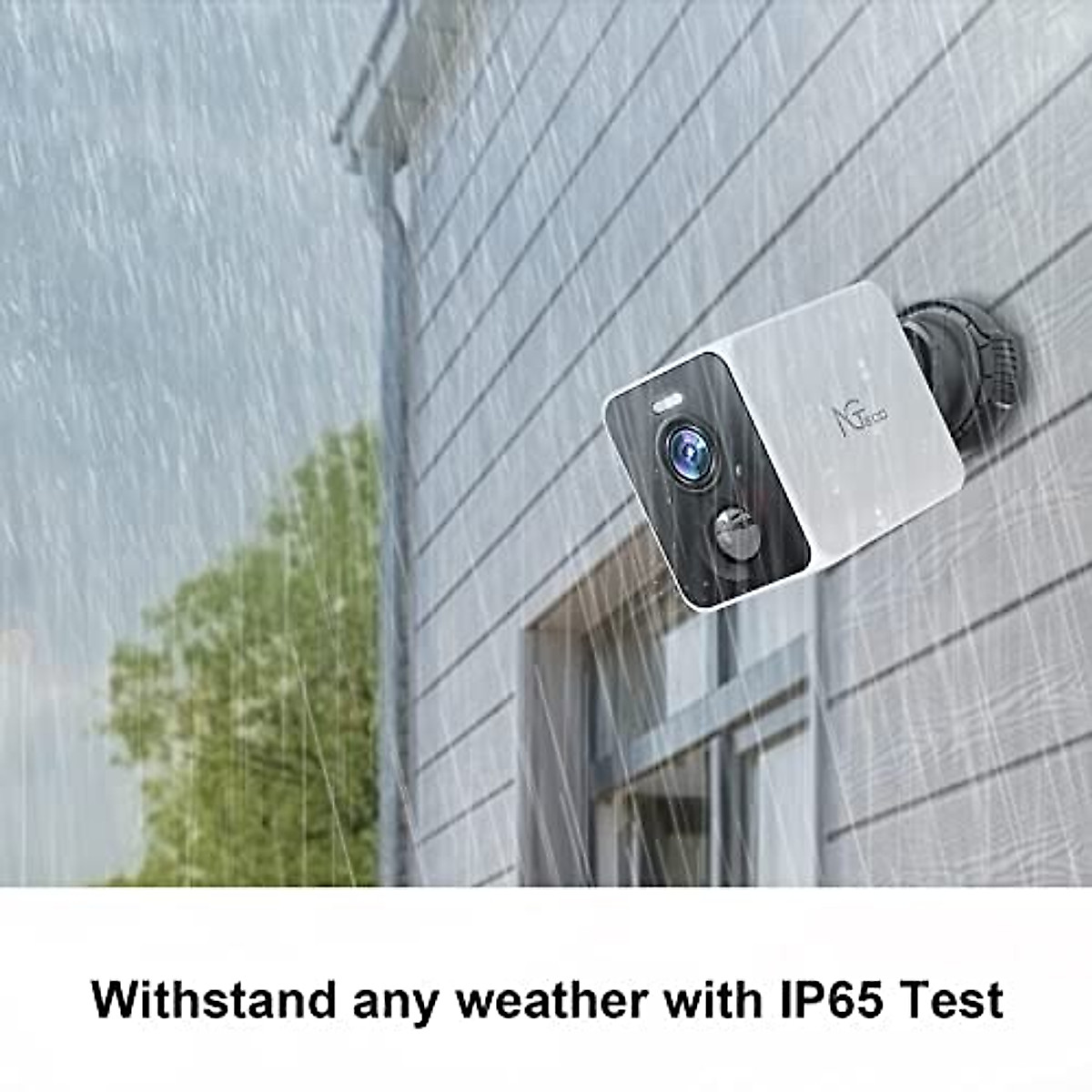 NGTeco Security Cameras Wireless Outdoor with Motion Detection,Spotlight,4MP Battery Powered Security Camera,2-Way Talk,Cloud/SD Storage,Color Night Vision,Waterproof,Compatible with Alexa C5300