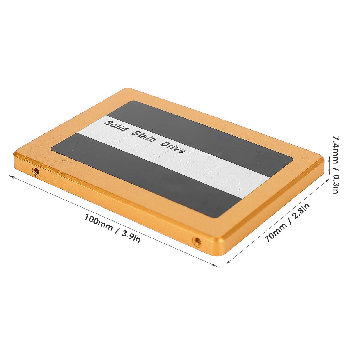 Entatial Solid State Hard Disk, Professional Picture Storage Solid State Drive Good Performance Firm Sturdy Portable for Office Worker for Laptop Desktop Computer(#2)