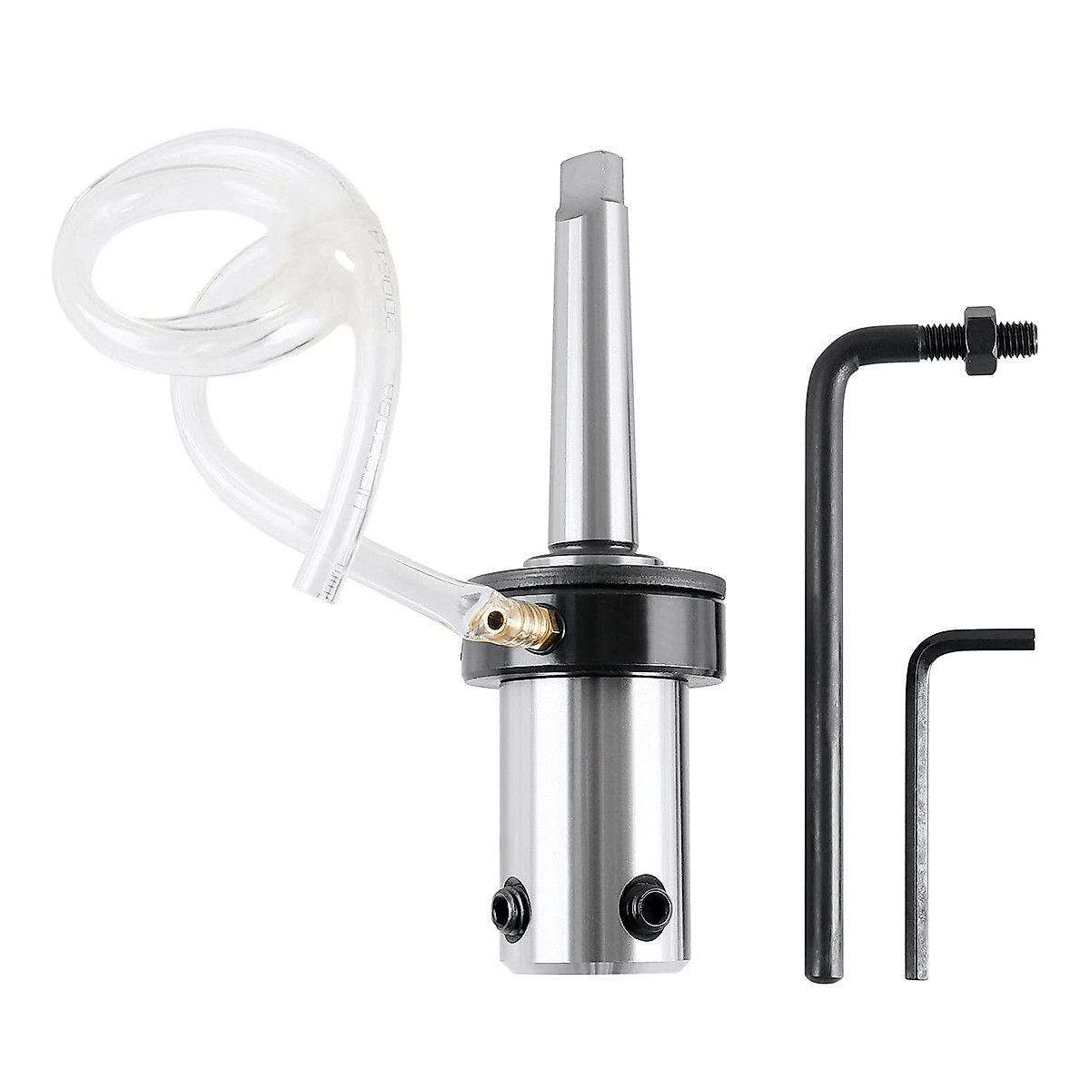 Accusize Industrial Tools Mt2 to 3/4 inch Weldon Shank with Coolant System for Drill-Use Annular Cutter on Drill Press, Mc10-0002