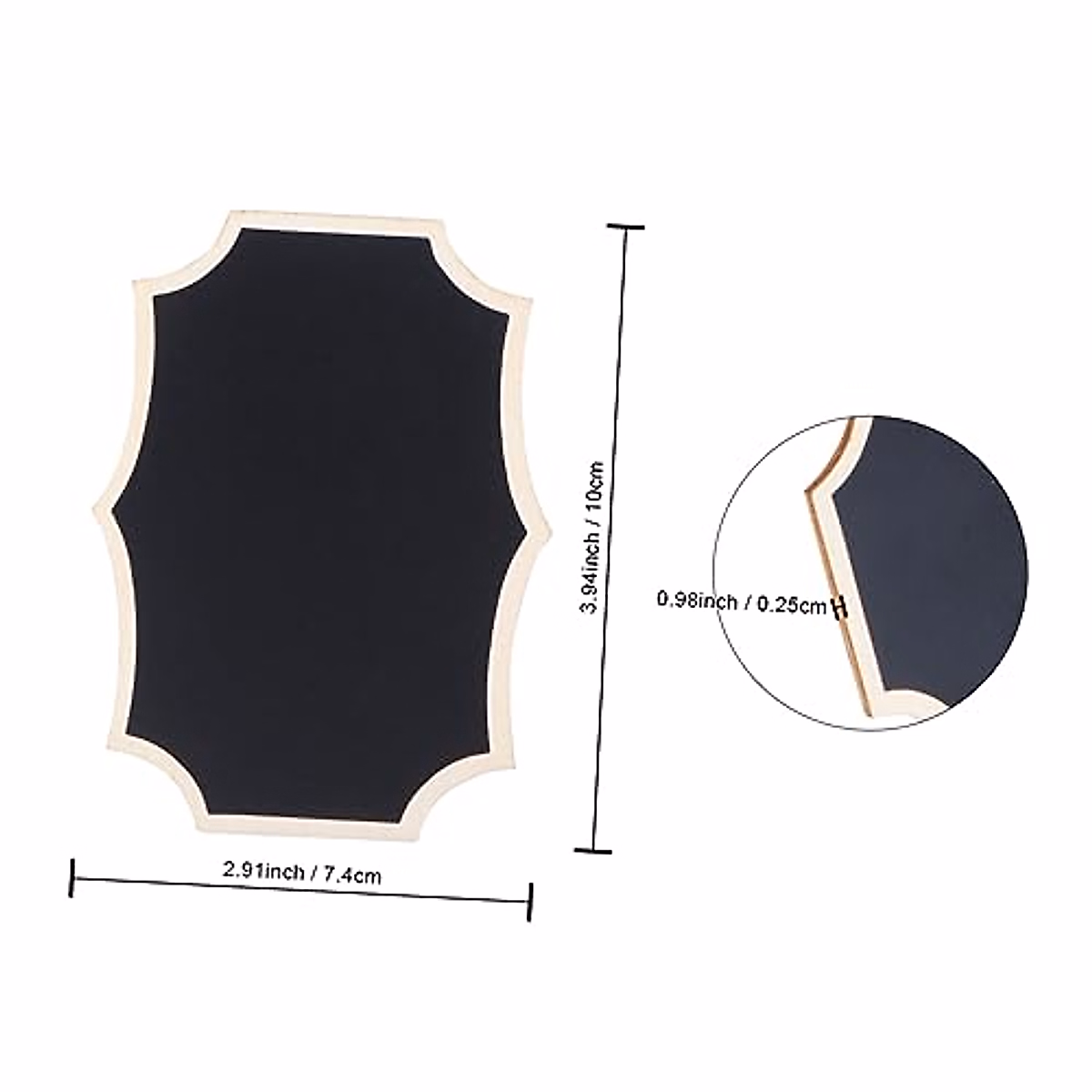 WOFASHPURET 10pcs Wood Decor Wedding Decoration Dining Room Table Decor Place Sign Message Board Signs Table Numbers Blackboard Display Chalkboards Message Board Ornament Mini Blackboard Easel