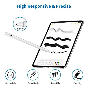 Stylus Pens for Amazon Kindle Fire 10 Pencil,Active Stylist Digital Pencil with 1.5mm High Sensitive Fine Tip Amazon Kindle Fire 11th Gen Pen White