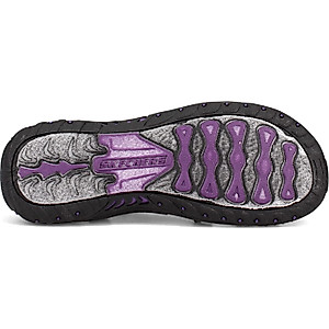 Skechers Women's Reggae-Native VIBEZ Sport Sandal, Black Multi, 6