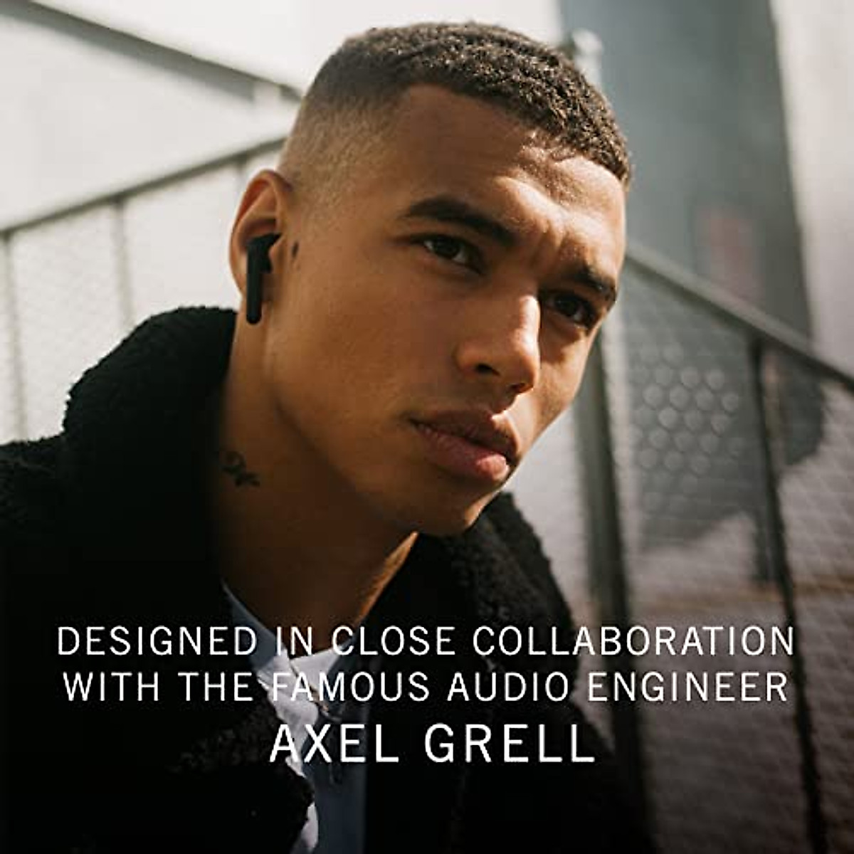 Urbanista Paris True Wireless Earphones 20H Playtime Wireless Charging Case and Bluetooth 5.0, Noise Cancelling Earphones with Touch Controls + Built-in Mic, Compatible with Android and iOS – Black