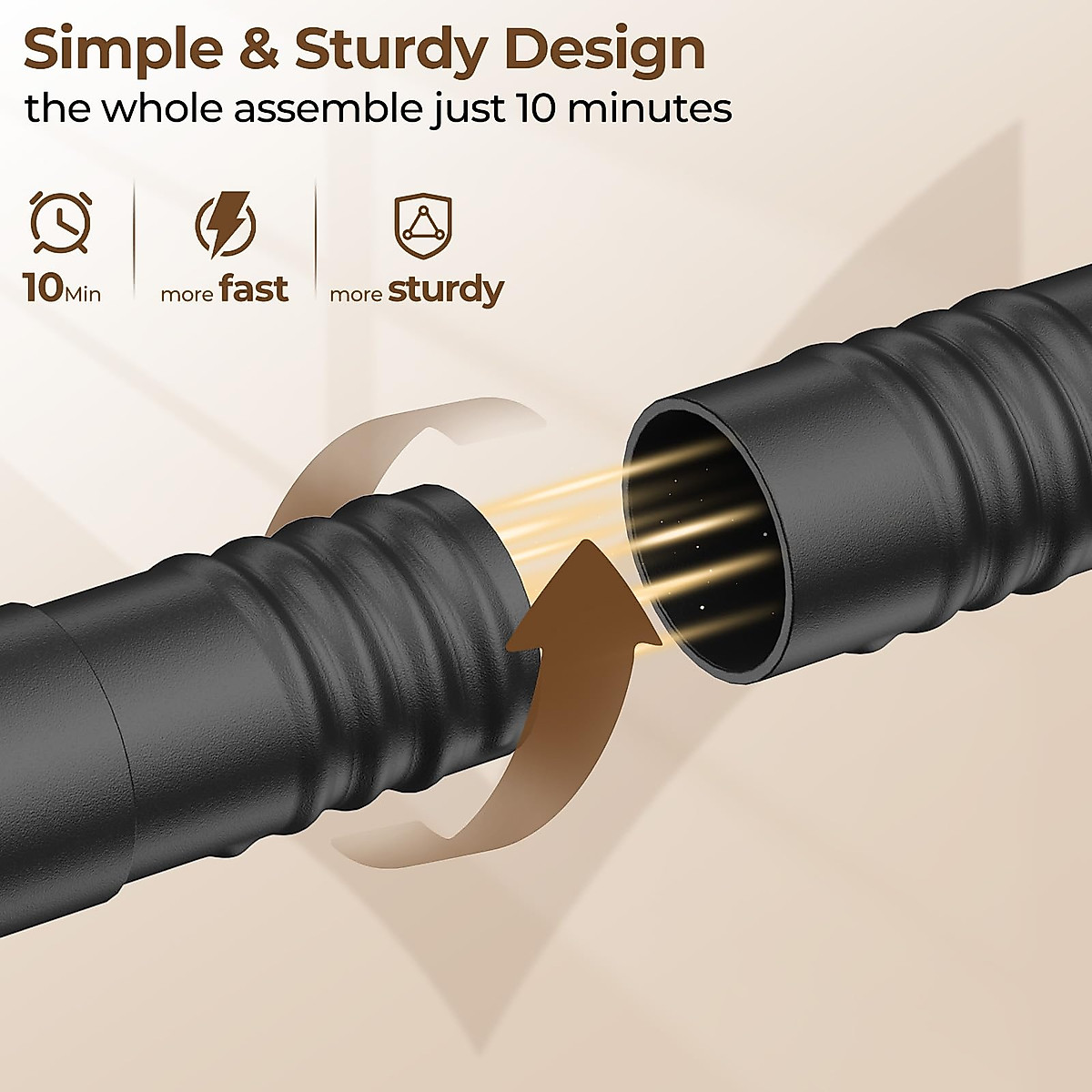 HYSEYY Portable Clothing Clothes Garment Rack Wheels,46.5" L Sturdy Clothing Racks for Hanging Clothes, Metal Wardrobe Closet Rack Clothes Storage Organizer for Coats, Shirts, Dress,Black