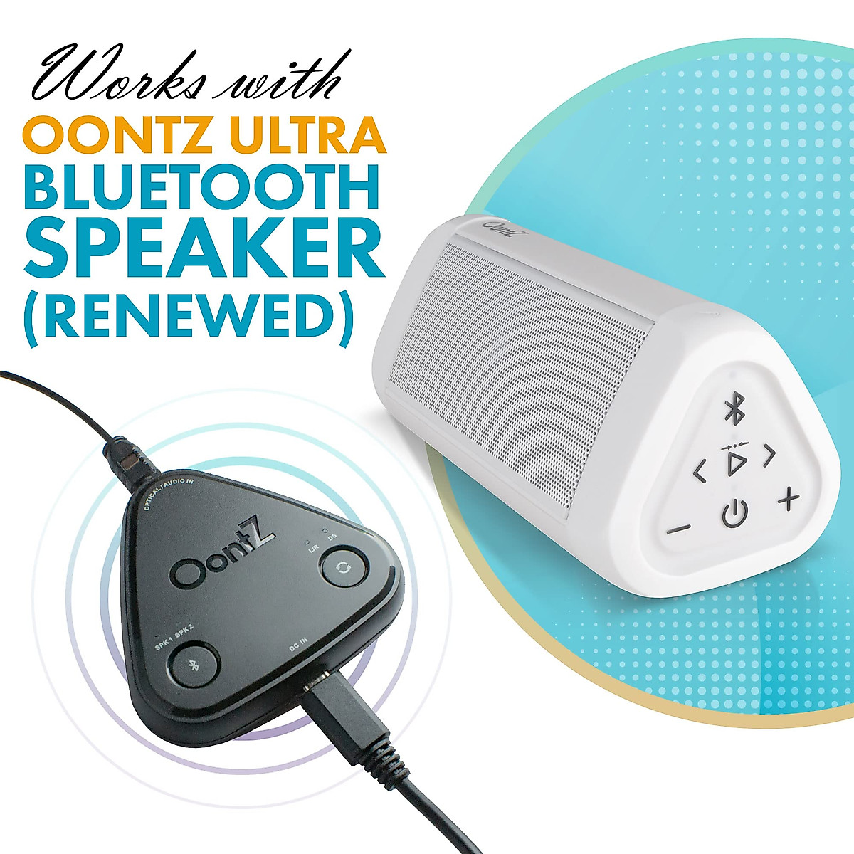 OontZ Bluetooth Adapter for 3 ULTRA 3rd Gen Bluetooth Speakers