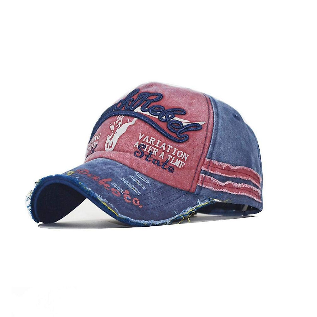 XibeiTrade Vintage Black Baseball Cap Adjustable Sports Outdoor Trucker Dad Hat (Black)