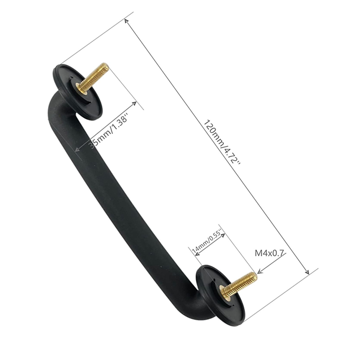 ALTBET Strap Hood Windshield Hold Down Bracket Hood Handle Footman Loop Compatible with 1997-2006 Jeep Wrangler TJ, 2007-2018 Wrangler JK Replace 55176422