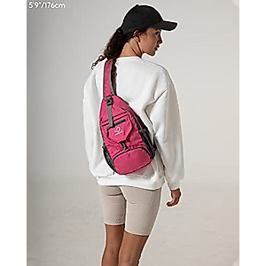 WATERFLY Packable Small Crossbody Sling Backpack Shoulder Chest Bag Daypack for Hiking Traveling