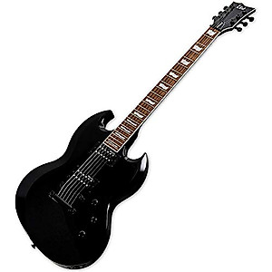 ESP LTD Viper-201B Baritone Electric Guitar, Black