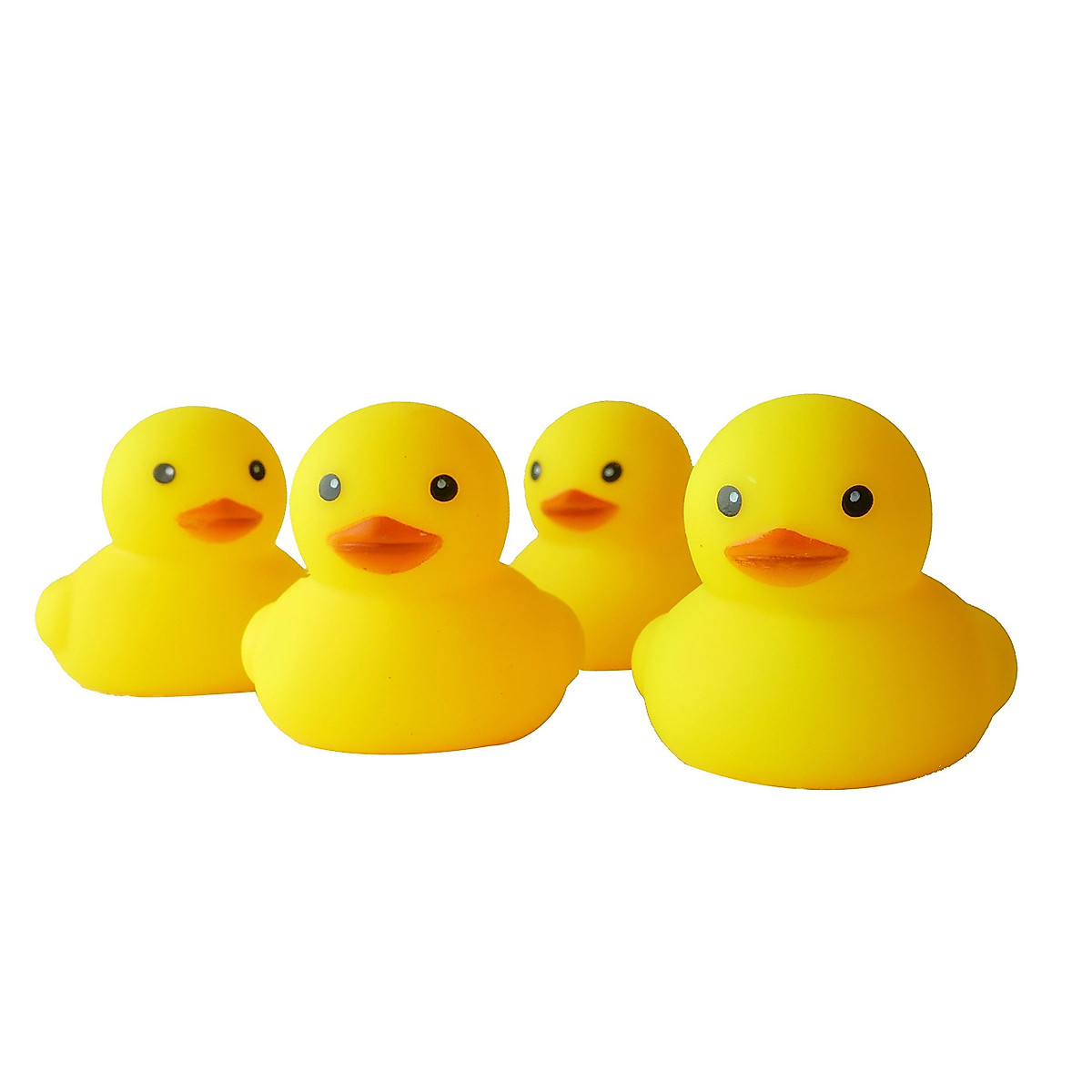 CRMADA Duck Dog Toy Water Floating Bath Rubber Toys for Dogs Cats 4 Pack