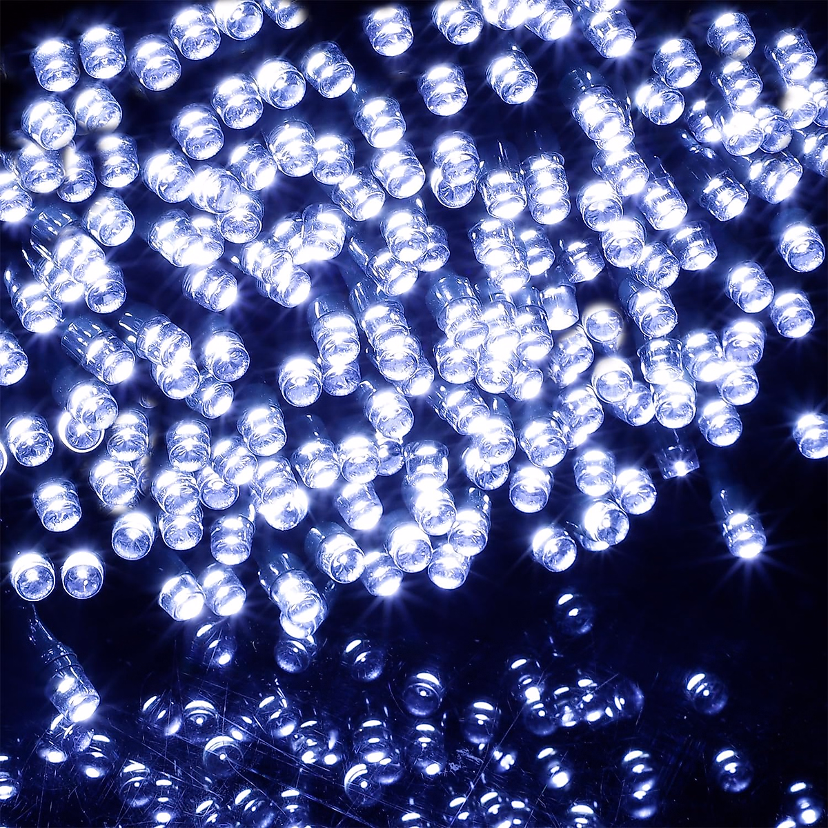 WATERGLIDE 1000 LED Christmas String Lights, 328 FT Green Wire LED Decorative Fairy Lights with Remote & 8 Modes, Waterproof for Outdoor Xmas Holiday Party Garden Wedding Home Decor, Cool White