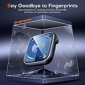 LϟK 8 pack TPU Screen Protector for Apple Watch Series 9 8 7 41mm - Self-Healing Anti Scratch 0 Bubble HD Touch Sensitive Upgrade Flexible Film for iWatch S9 41mm