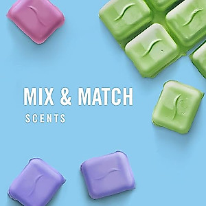 Febreze Wax Melts, Wax Melt Warmer Cubes, Wax Warmer Cubes, Pack of 6, 3 Gain Original Scent and 3 Downy April Fresh Scent, 6 Wax Melt Cubes per Pack, Air Freshener