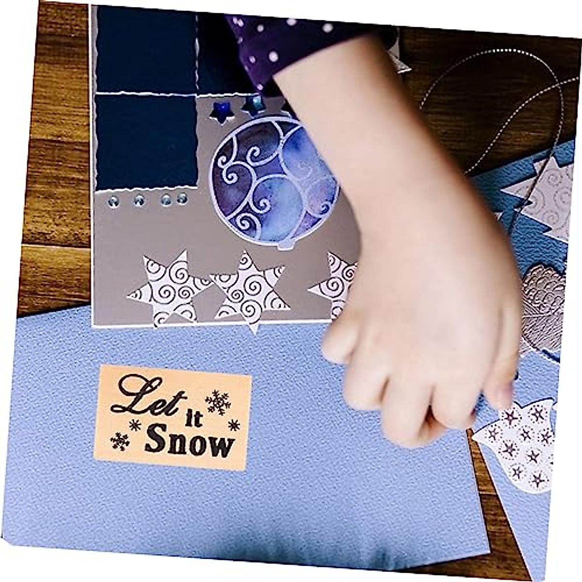 NOLITOY 3pcs Christmas Snowflake Stamp Art Craft Stamp Wooden Christmas Stamp DIY Scrapbook Wooden Stamps Wood Snow Seal Christmas Diary Stamp Diary Scrapbook Stamp self Made The Sign