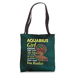 January and February birthday Zodiac sign Aquarius queen Tote Bag