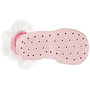 Nuby Snekz Comfortable Rubber Sole Sock Shoes for First Steps- Pink Polka Dots/Small 7-14 Months