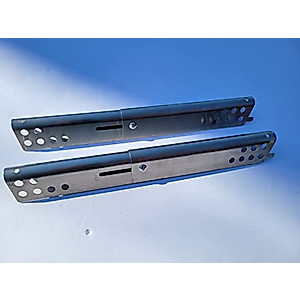 Outdoor Bazaar Set of Two Adjustable Length Stainless Steel Replacement Heat Plates for Charbroil Performance Series Grills