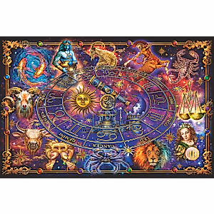 Ravensburger Zodiac 3000 Piece Jigsaw Puzzle - Enthralling Zodiac Illustration | Custom Blueboard | Perfect Interlocking Fit | Vibrant, Matte Finish | Ideal for Advanced Puzzle Enthusiasts