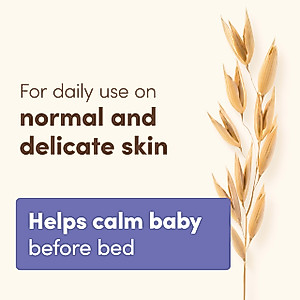 Aveeno Baby Calming Comfort Moisturizing Lotion with Relaxing Lavender & Vanilla Scents, Non-Greasy Body Lotion with Natural Oatmeal & Dimethicone, Paraben- & Phthalate-Free, 18 fl. Oz