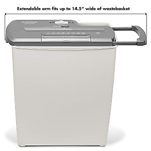 Aurora AS810SD 8-Sheet Strip-Cut Paper, CD and Credit Card Shredder Basket