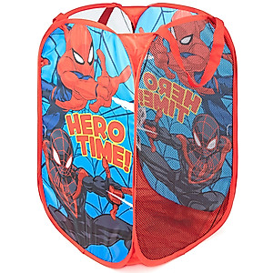 Jay Franco Marvel Super Hero Adventures Go Spidey Toddler 6-Piece Bedding Bundle- Includes Bed Set, Hamper, Pillow Buddy