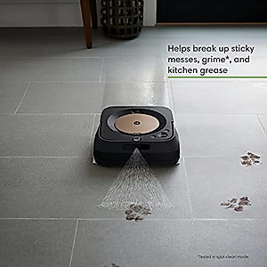 iRobot Braava jet m6 (6012) Ultimate Robot Mop- Wi-Fi Connected, Precision Jet Spray, Smart Mapping, Compatible with Alexa, Ideal for Multiple Rooms, Recharges and Resumes (Renewed)