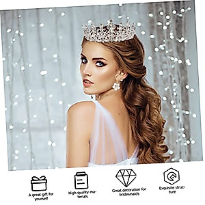 STAHAD Rhinestone Crown Stocking Stuffer Hair Gifts De Alloy Baroque Crystal Headband Tiara Wedding Headpiece Pageant Tiara Party Accessory Rhinestones Wedding Tiara Alloy