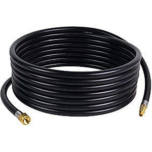 SHINESTAR 24FT RV Propane Quick Connect Hose for Camp Chef Stove, Royal Gourmet Table Top Griddle, Pit Boss Two-Burner Grill, Fire Pit and More