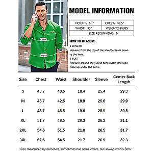 Coofandy Men's Fashion Slim Fit Dress Shirt Casual Shirt, 01-green, Medium