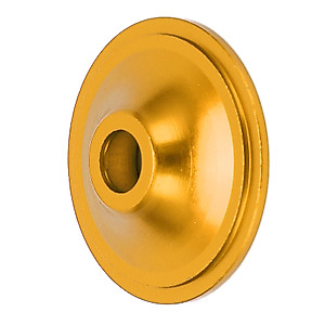 SUNGOOYUE Headset Top, 31.8mm Aluminum Alloy Headset Stem Top Cover with Bolts for Mountain Bikes Road Bikes(Yellow)