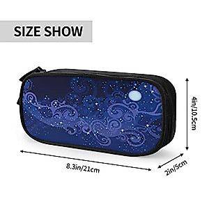 jarenap 2022 Camouflage, Large Pencil Case Big Capacity,Vector Illustration Military,Pencil Bag Large Storage Pouch 2 Compartments Desk Organizer,green brown,Black