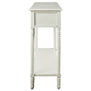 Signature Design by Ashley Goverton Vintage Casual 2 Drawer Console Sofa Table, White